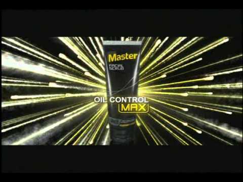 Master Oil Control Max Facial Scrub TV Commercial Akihiro Sato - YouTube