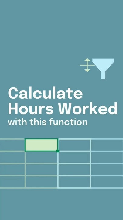 Calculate Hours Worked with Excel Tutorial #exceltips #exceltutorial #excelformula #dataanalysis ...