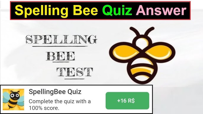 Spelling Bee Challenge Quiz Answers Spelling Bee Quiz