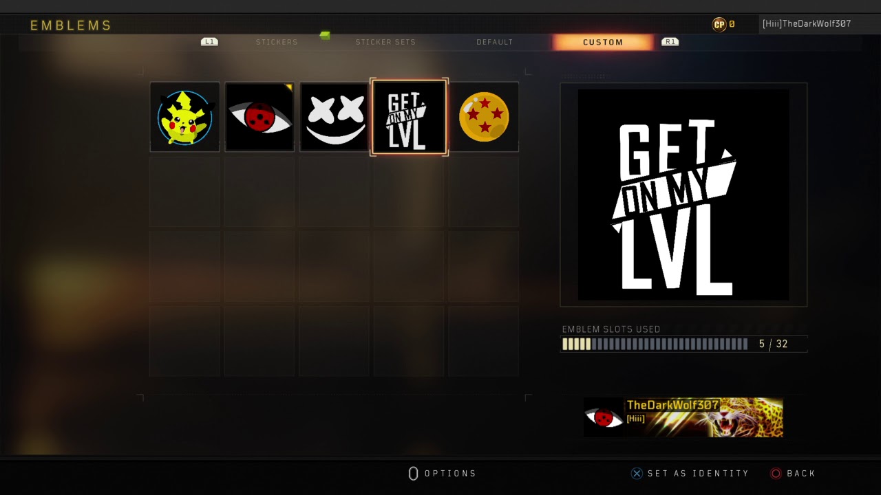 All My Custom Emblems So Far. - YouTube