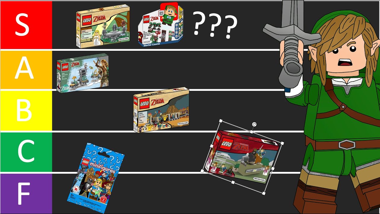 I did a tier list of EVERY Lego Zelda custom set I've made! - YouTube