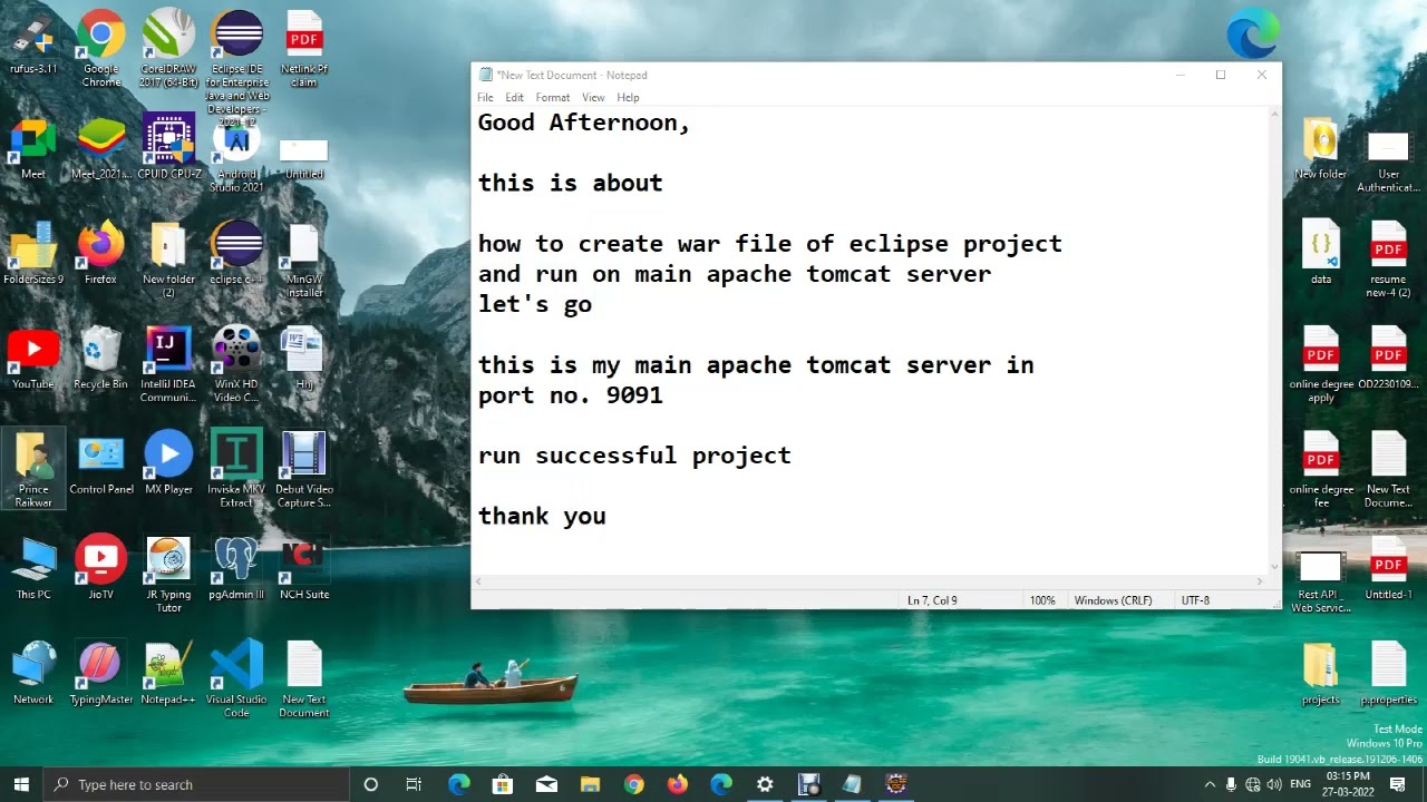 How To Create WAR File In Eclipse And Run YouTube How To Create WAR File In Eclipse And Run YouTube