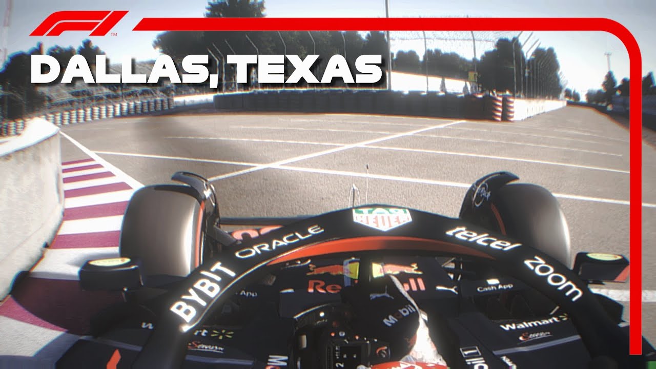 Driving an F1 2022 Car Around the 1984 Version of Dallas, Texas (One of ...
