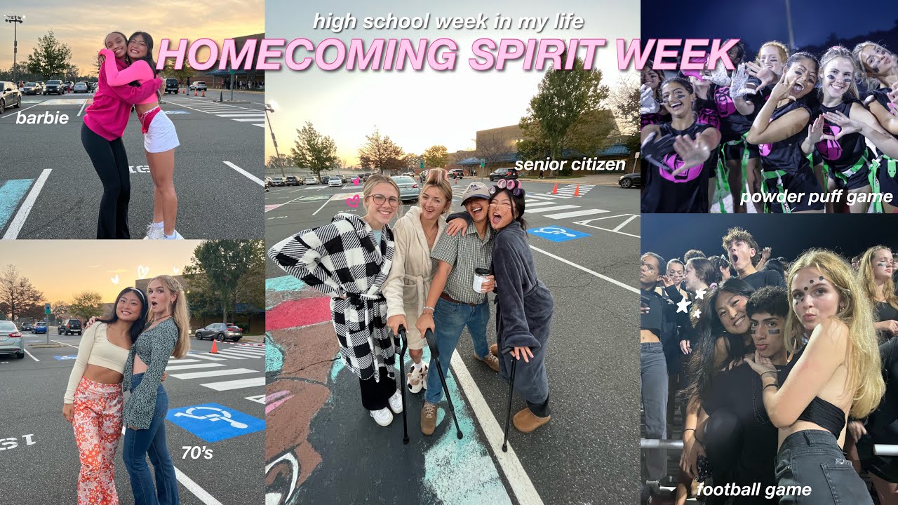 senior year HOMECOMING SPIRIT WEEK!!! pep rally, powderpuff game ...