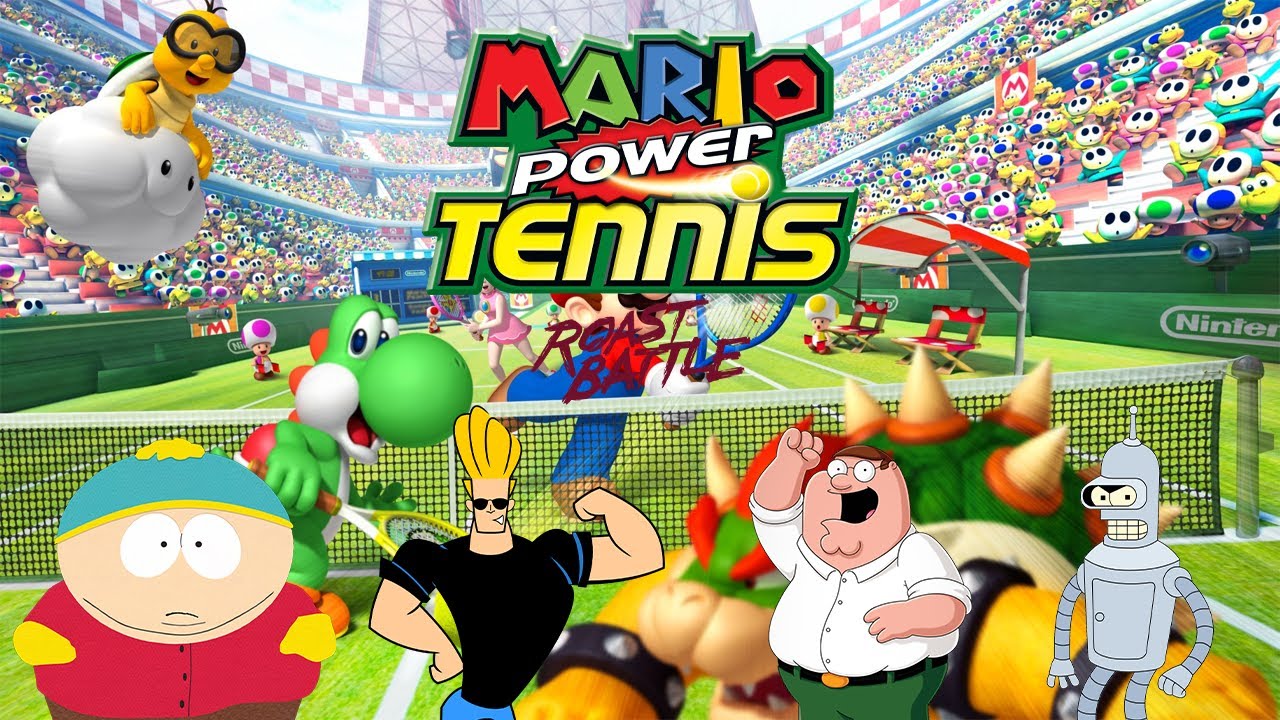 Eric Cartman and his friends play Mario Power Tennis (Roast Battle ...