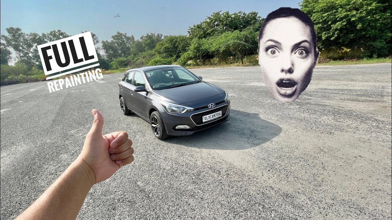 My Hyundai I20's Repainting Work Done | Modified Hyundai I20 | I20 ...