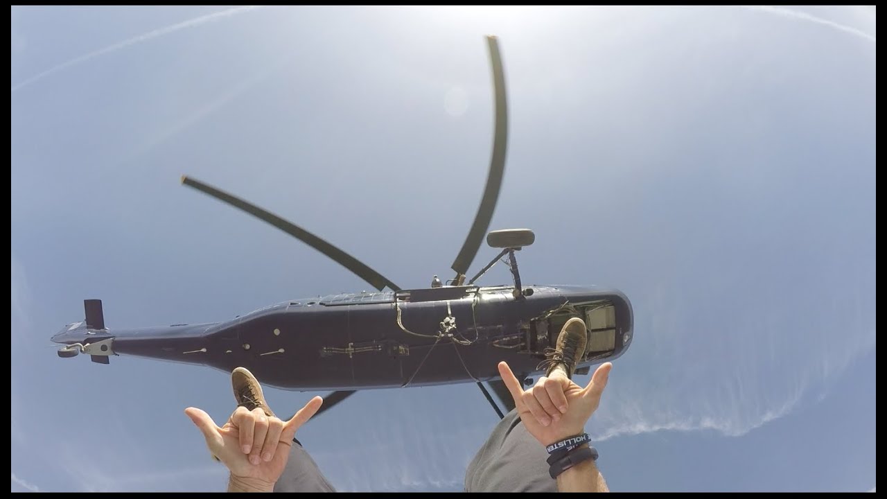 Skydive Hollister The Big Dawg Helicopter Parachute Jump California USA ...