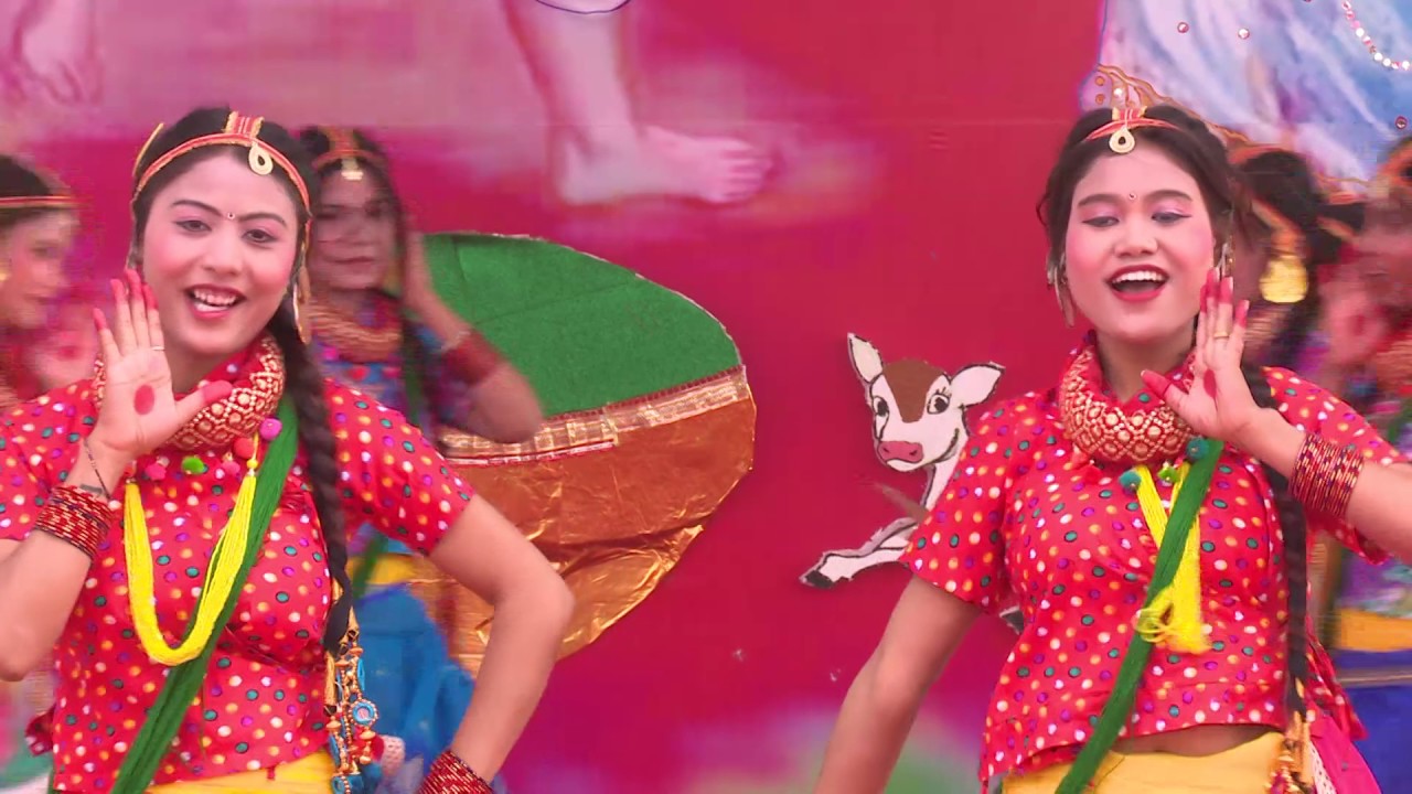 Holi Fest 2017 Lok Nritya Nepali "Darpan Chaya" - YouTube