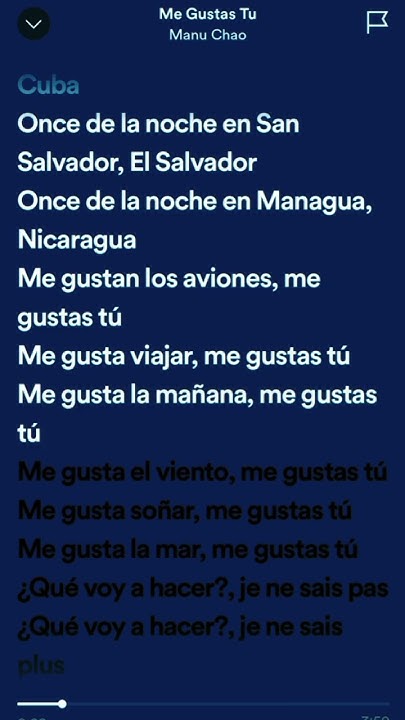 Me gustas tu lyrics #viral #shortvideos #music #musica #español - YouTube