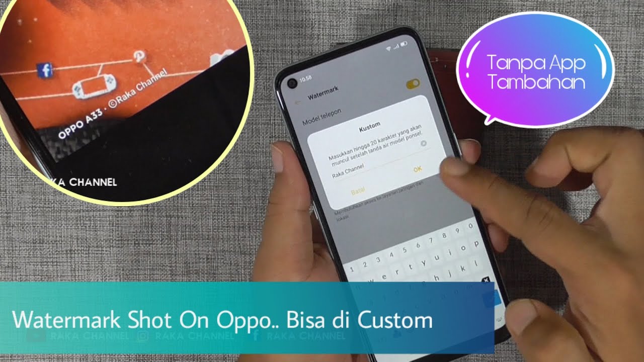 Cara Menampilkan Watermark Foto Shot On pada Kamera HP Oppo A33 2020 ...