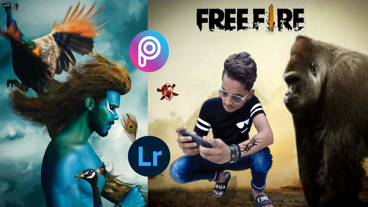 How to Free Fire Photo Editing PicsArt And Light room se photo Editing ...