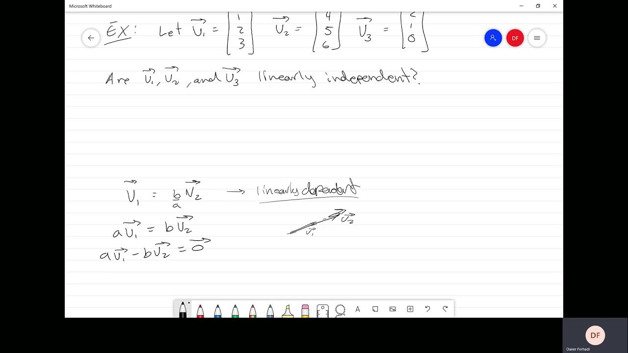 Linear independence - Linear Algebra - YouTube