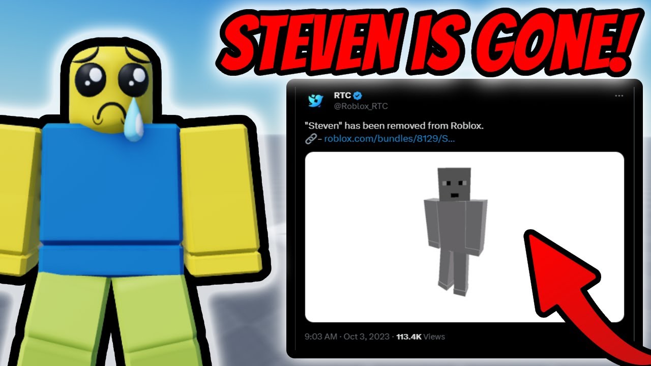 ROBLOX'S STEVEN BUNDLE IS GONE! (Avatar Bundle) - YouTube