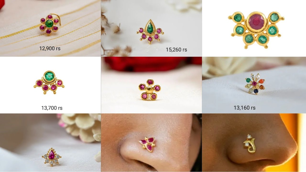 latest nose pin collection// bridal jewellery collection #gkcvlog - YouTube