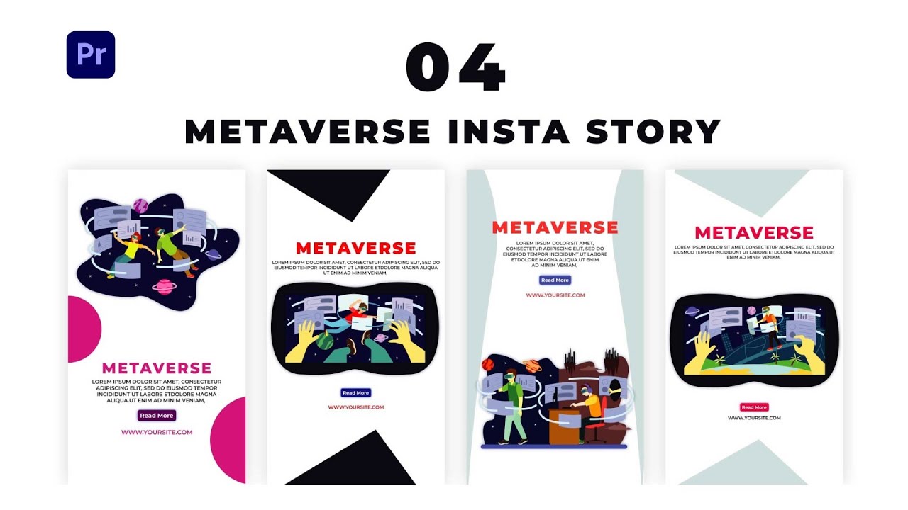 Metaverse Instagram Story Premiere Pro Templates | Grow Your Instagram ...