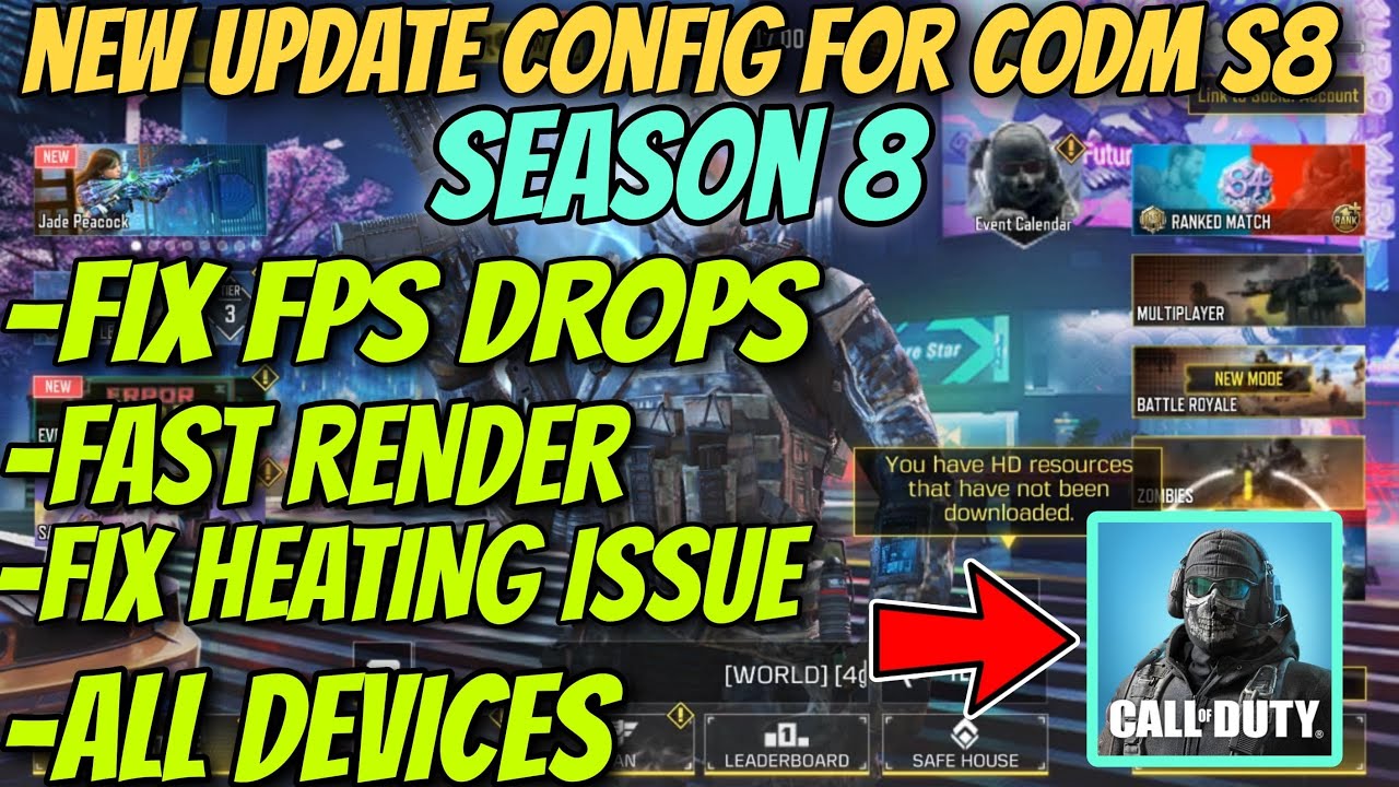 How To UNLOCK MAX FPS🔥in call of duty mobile [SEASON 8] Il codm I| Max ...