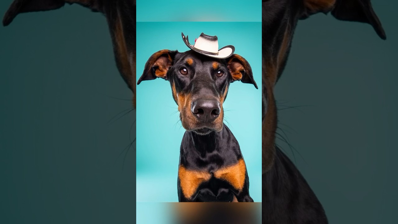 Cowboy the Doberman #puppy #photoshoot #photography - YouTube