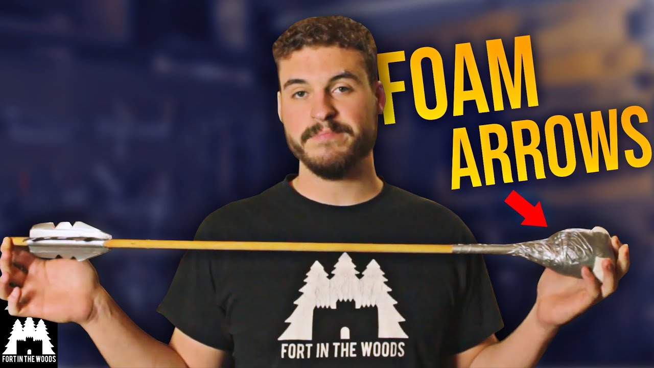 $4 DIY Nerf Arrow - How to make a padded arrow! (we aren't larpers ...