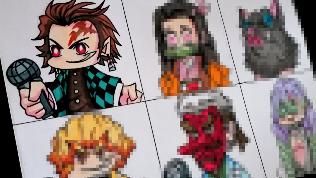 DIBUJANDO MODS DE FRIDAY NIGHT FUNKIN ESTILO DEMON SLAYER | CunsArt ...