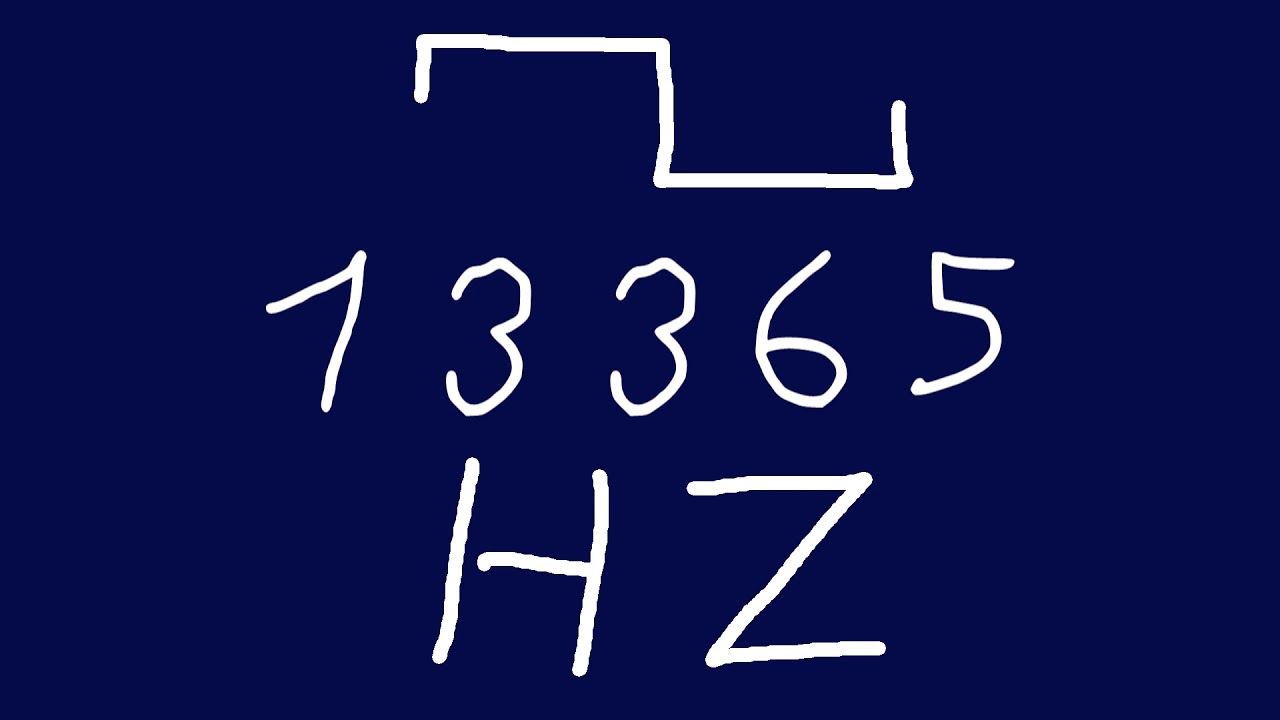 13365 hz square - YouTube