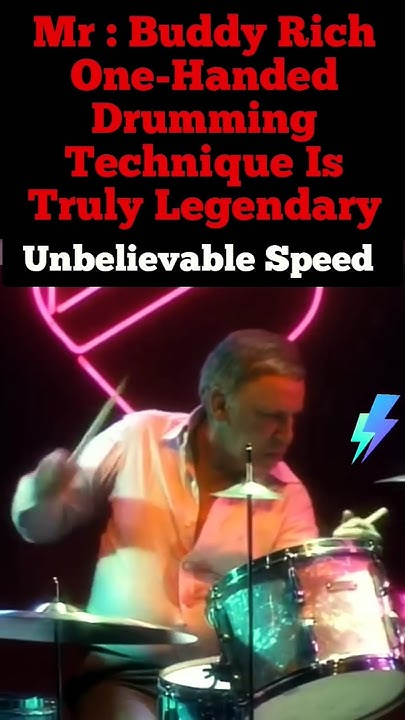 Buddy Rich Drums Solo One Handed Legendary Drumming - YouTube