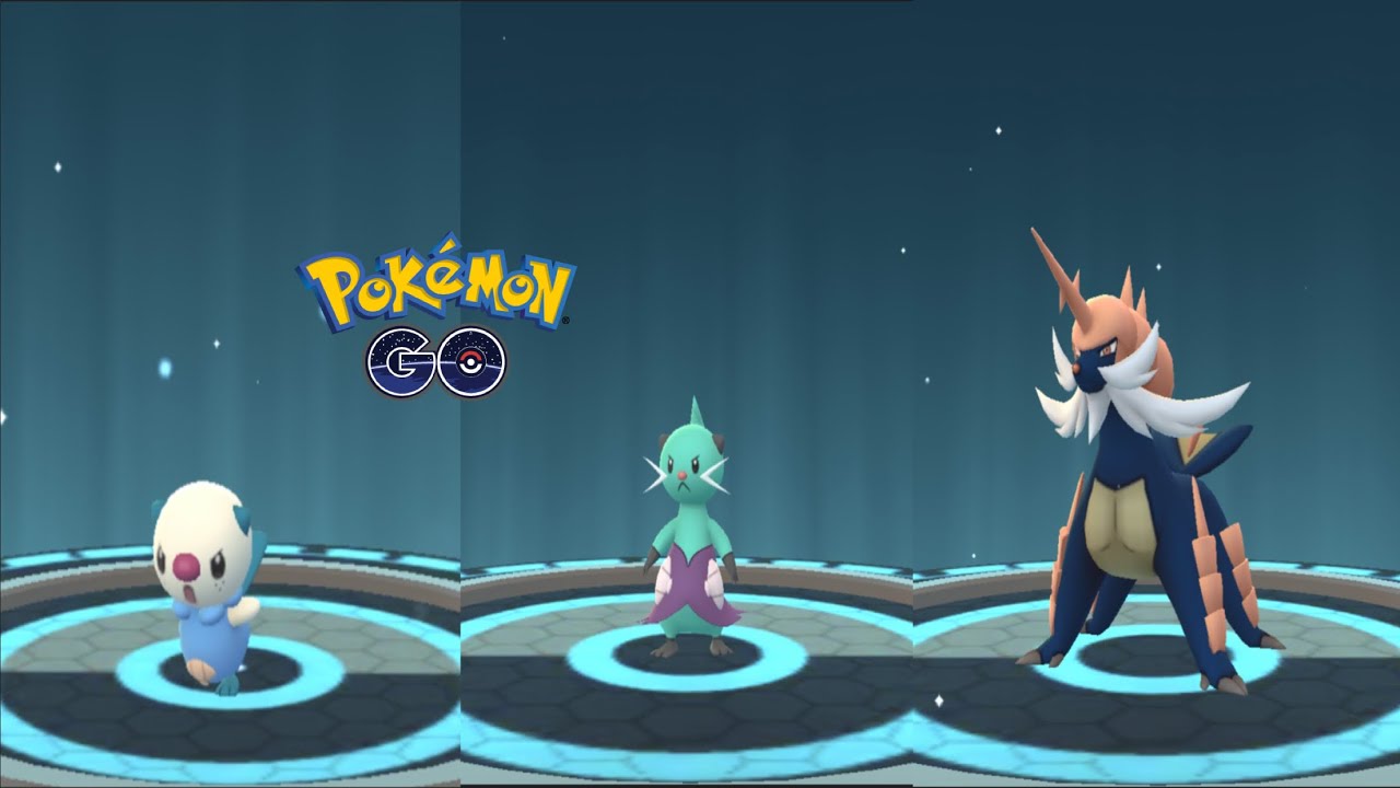 Pokemon GO - Shiny Oshawott Full Evolution | Oshawott - Dewott ...