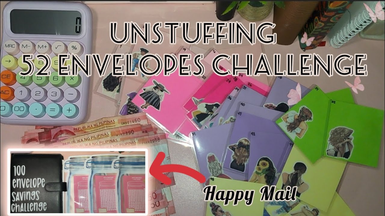 Unstuffing 52 Envelopes Challenge | Happy Mail from ‎@ellebudgetsph ...