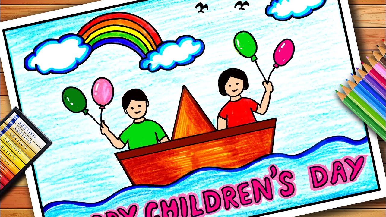 Childrens Day Poster | Children's Day Drawing | Children's Day Poster ...