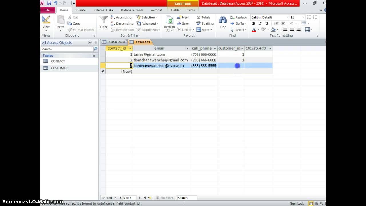 MS ACCESS 2013 Validation Rule Input Mask - YouTube