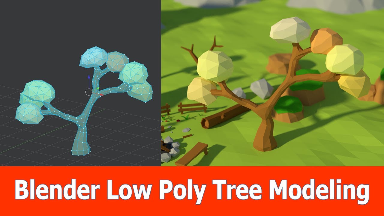 Blender Low Poly Tree Modeling Youtube