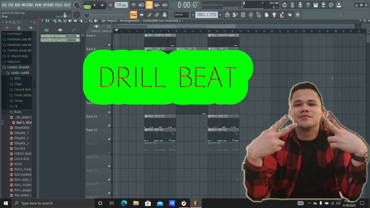 First time creating drill beat/without any experience.Ep.1 - YouTube