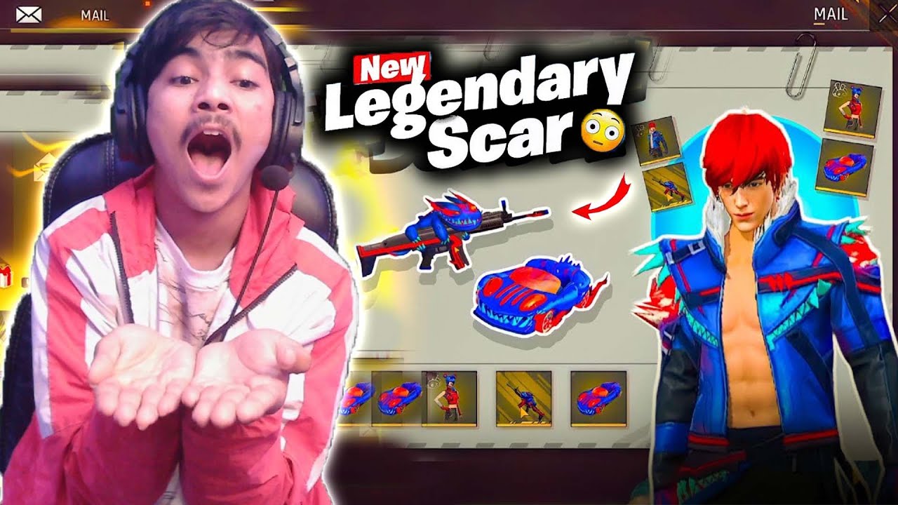 New Legendary Monster Scar Only Red Solo Vs Squad Gameplay 😱 New Bundle ...