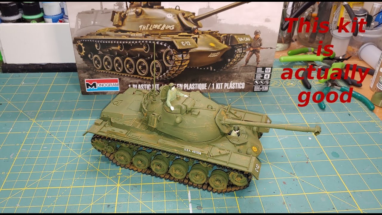 M48A2 Patton Tank by Monogram Part 2 - YouTube