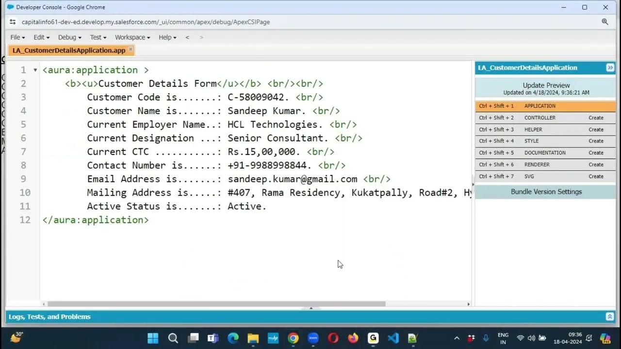 Session 4 - Creating Lightning Applicatiions - YouTube