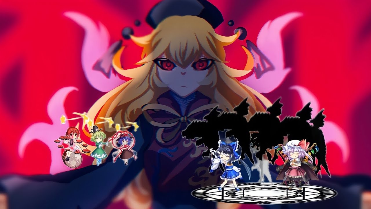 Touhou LostWord - Scarlet Devil Tower Floor 210 even monke ppl can do ...