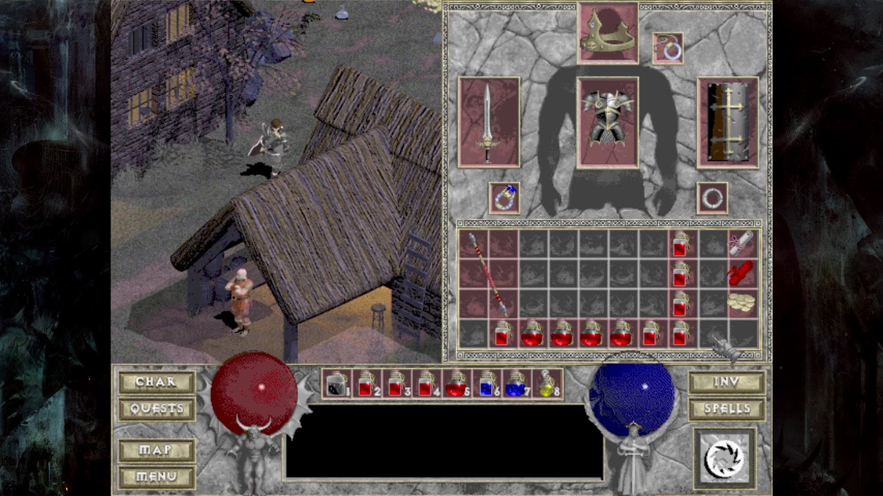 Diablo 1 - Warrior (Guerreiro) Gameplay - Parte 17 (Hell) - YouTube