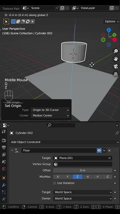 Blender Tips - Floor Constraint - YouTube