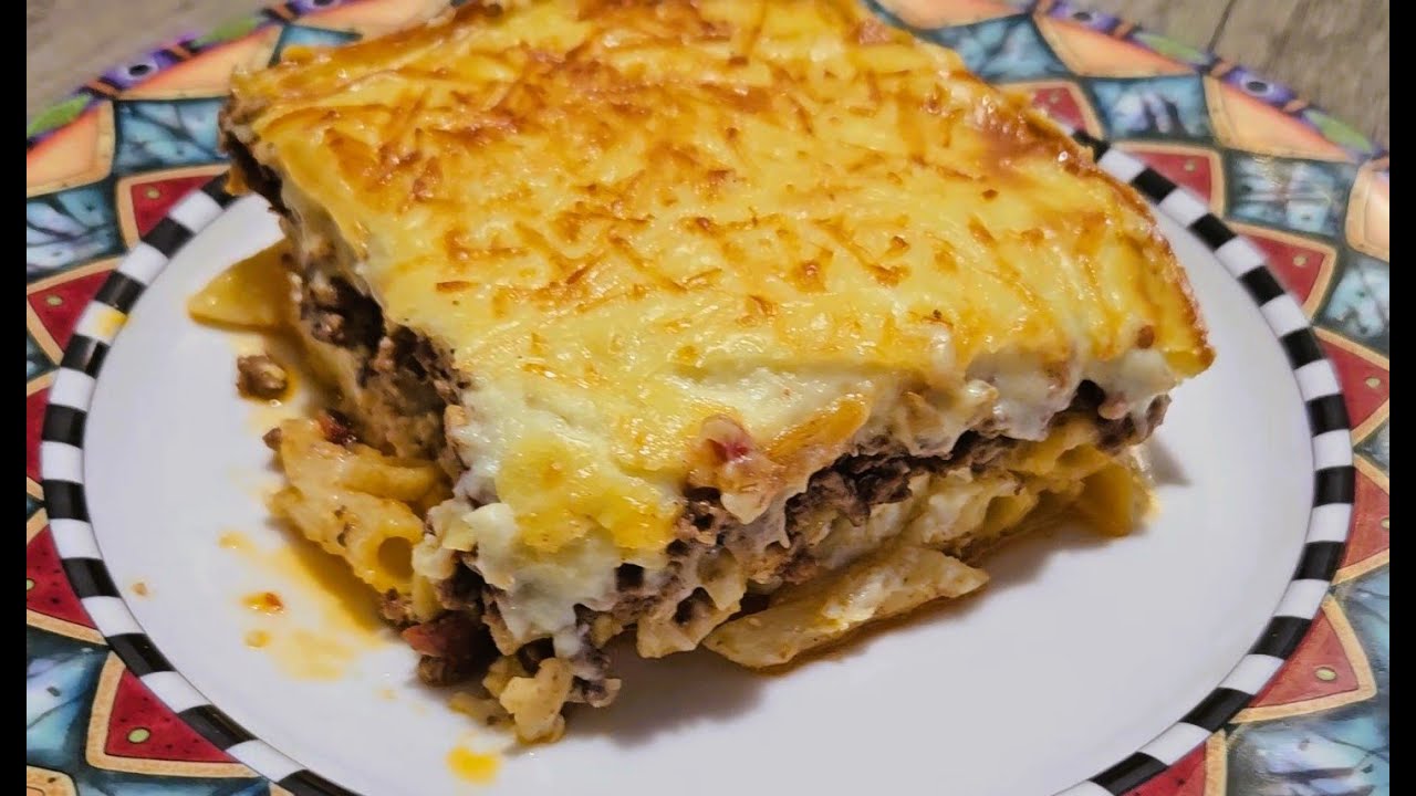 Pastitsio/Pasticcio (Pâtes viande hachée épicée et béchamel) - Recette ...