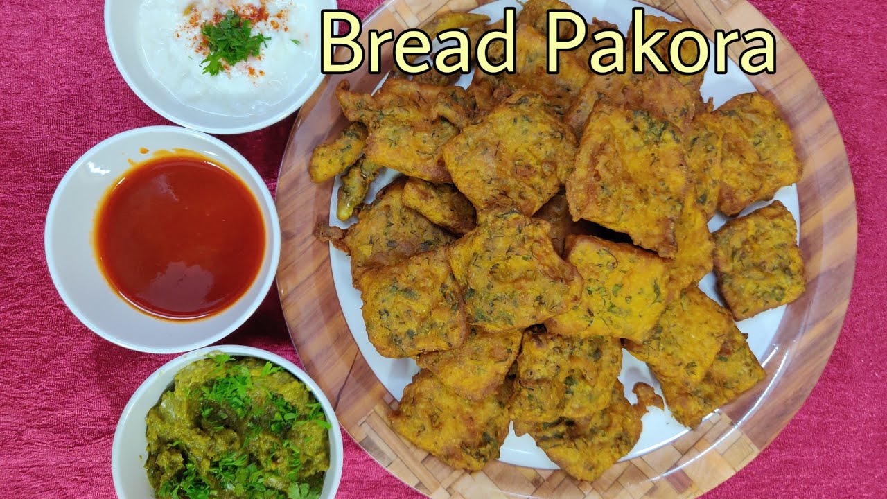 Bread Pakora | Bread pakora recipe | Bread pakoda | Crispy bread pakoda ...
