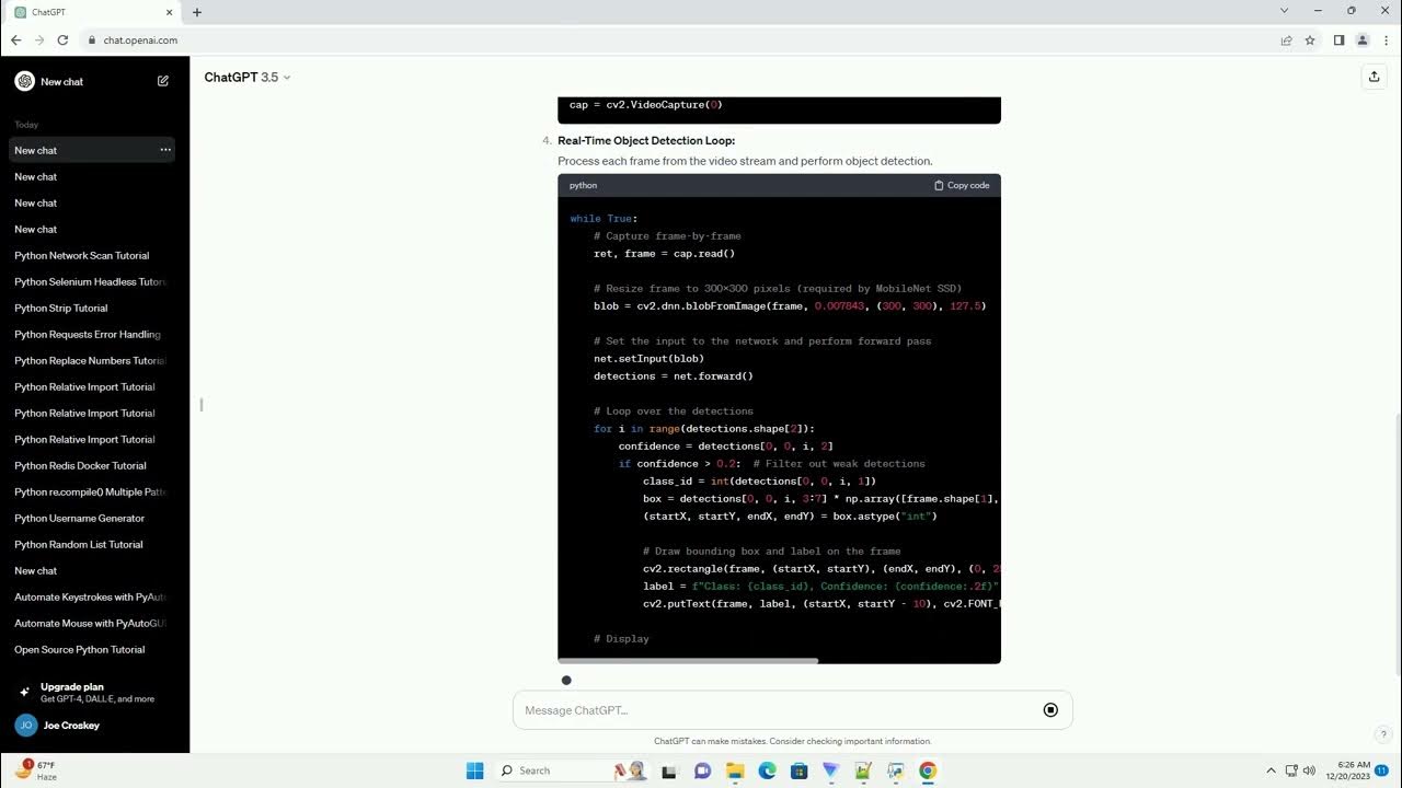 real time object detection using opencv python - YouTube