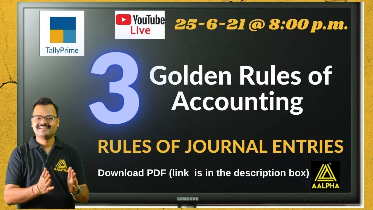 RULES OF JOURNAL ENTRIES - TRADITIONAL APPROACH - YouTube