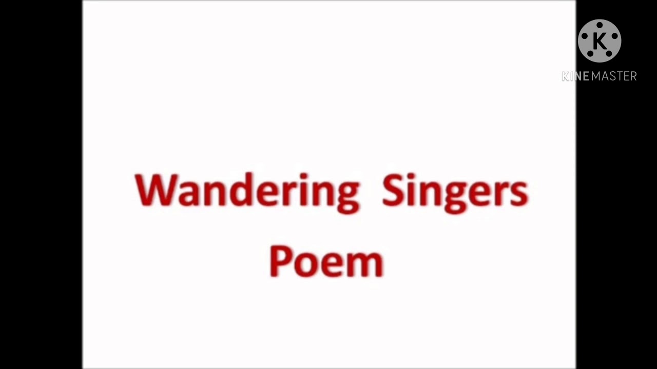 English poem "Wandering Singers" by Sarojini Naidu. - YouTube