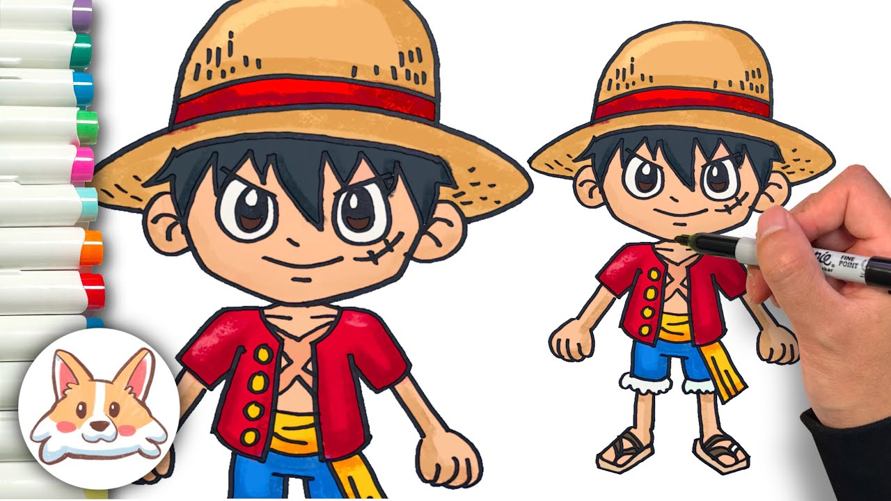 How to Draw Monkey D. Luffy from One Piece | Easy Step-By-Step - YouTube