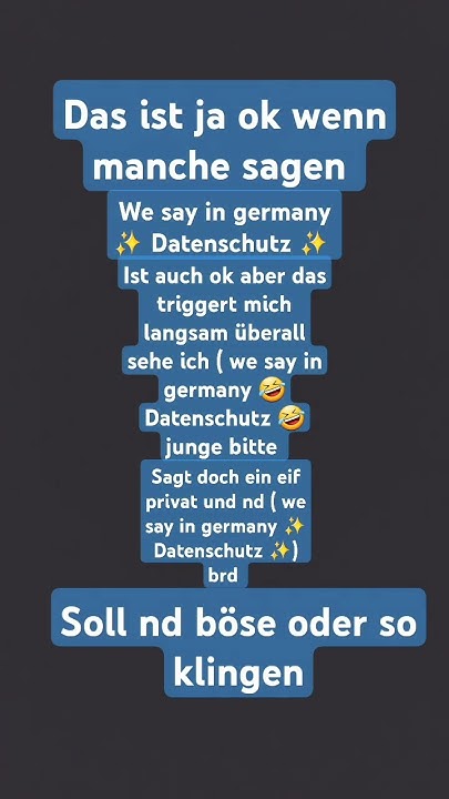 Ich sage nur meine Meinung - YouTube