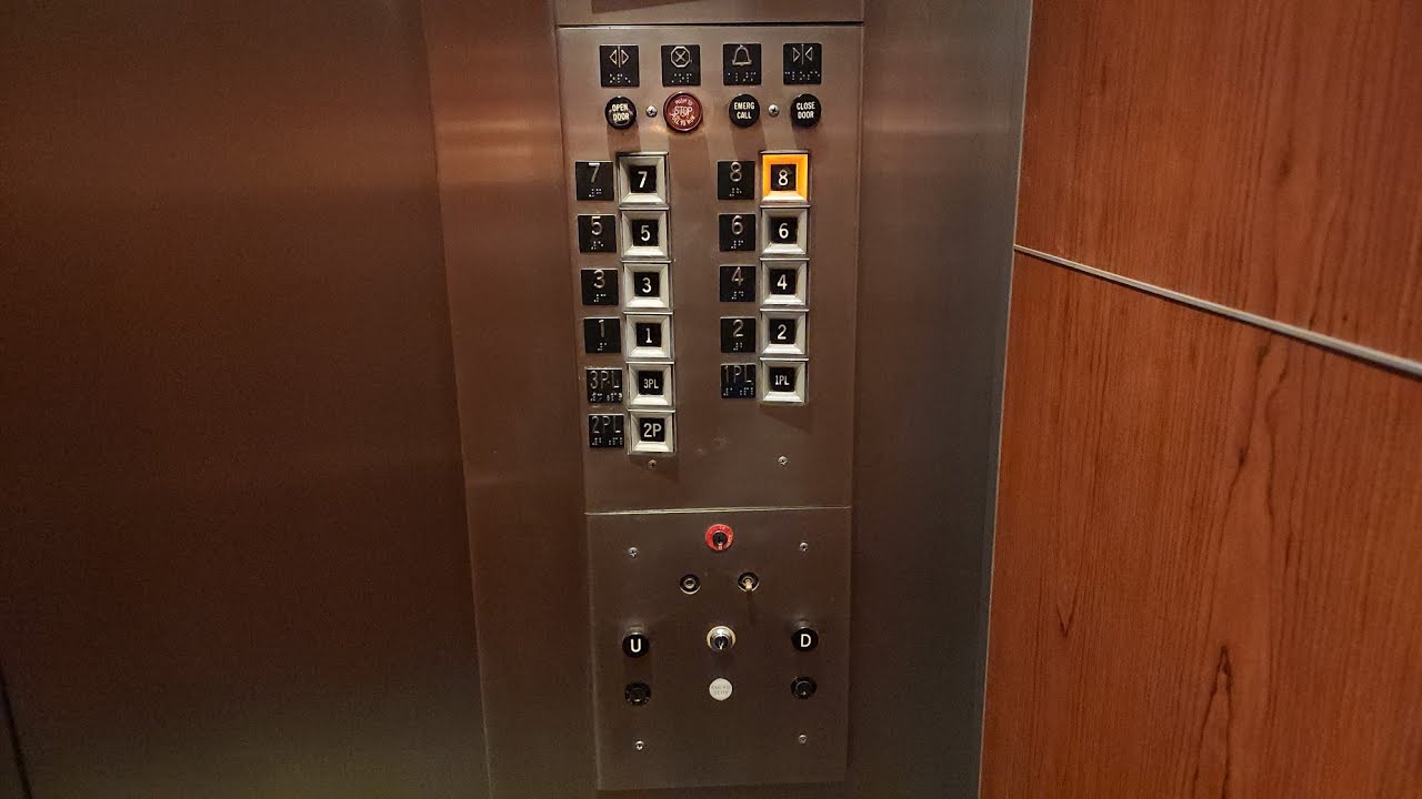 BEAUTIFUL 1965 Otis TOUCH Traction Elevators at 650 Washington Road in ...