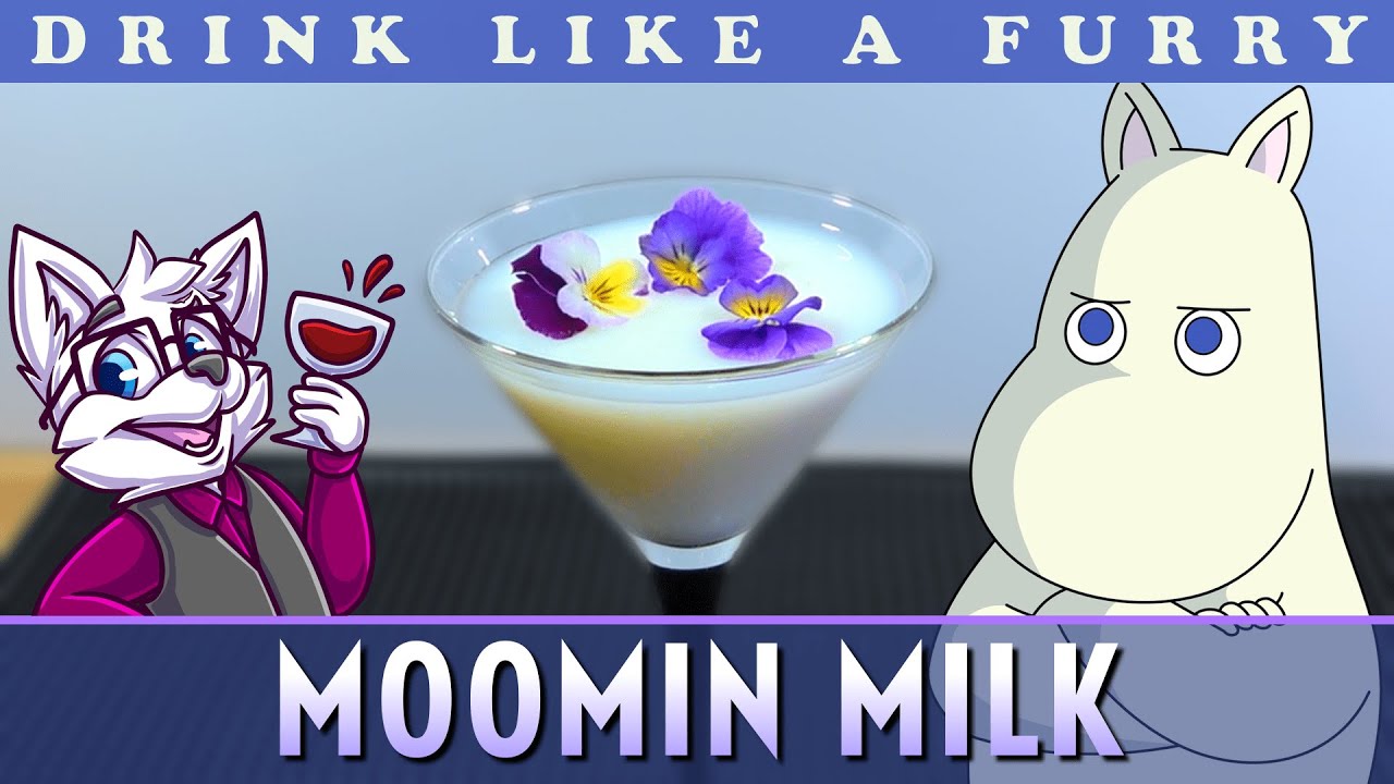 Moomin Cocktail: Moomin Milk | Drink Like A Furry - YouTube