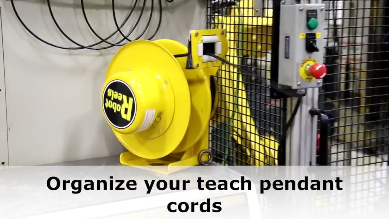 Teach Pendant Cable Reel for Fanuc, ABB, and Motoman Robots! - YouTube