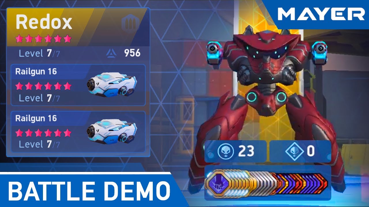 Mech Arena 🤞 New video editor, check it out | Redox & Railgun 16 - YouTube