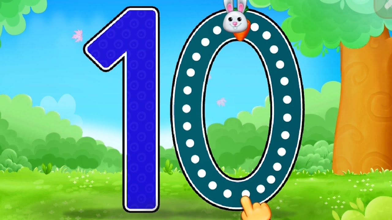 Learn the Numbers from 1 to 10 | write numbers for Kids & Toddlers ...