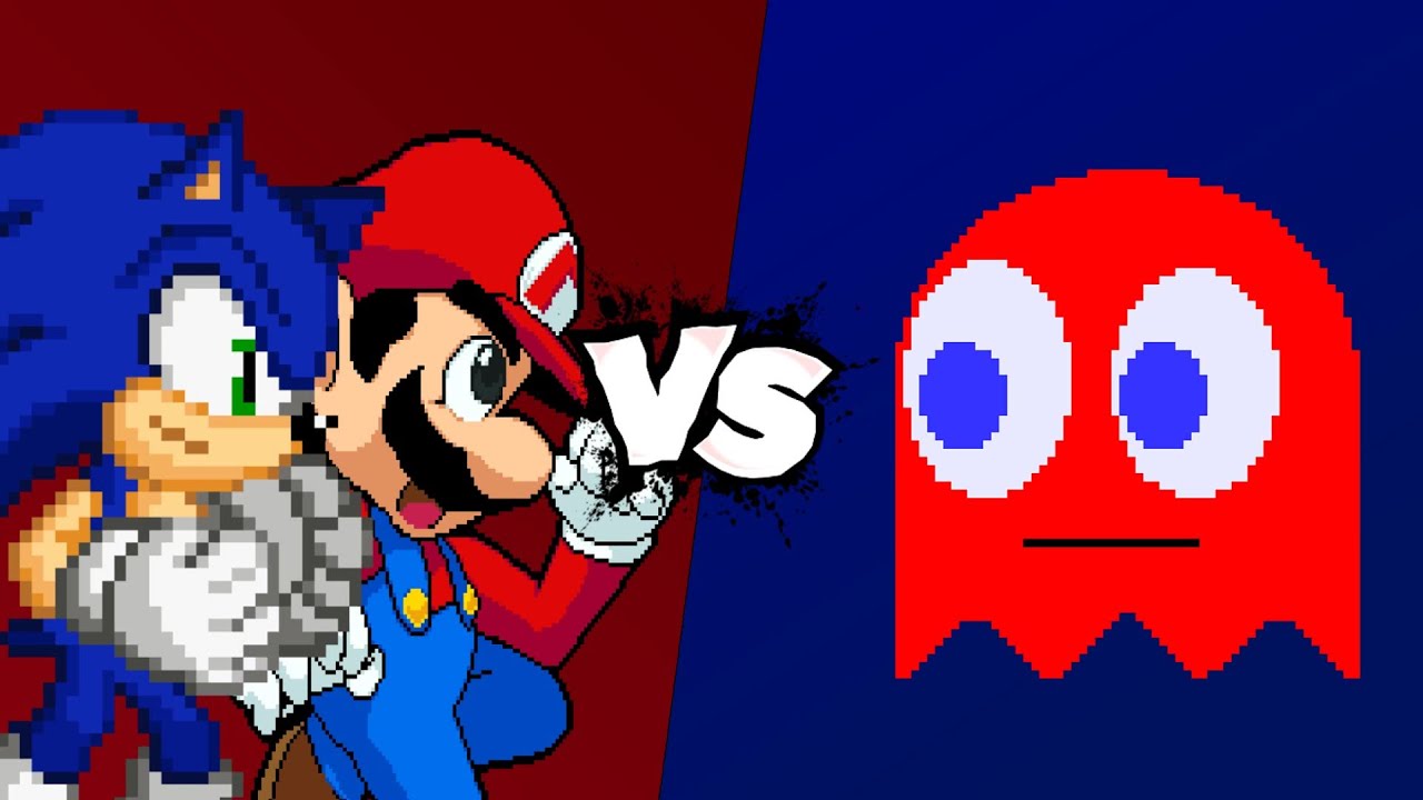 MUGEN Battle - Mario/Sonic the Hedgehog vs Blinky - YouTube